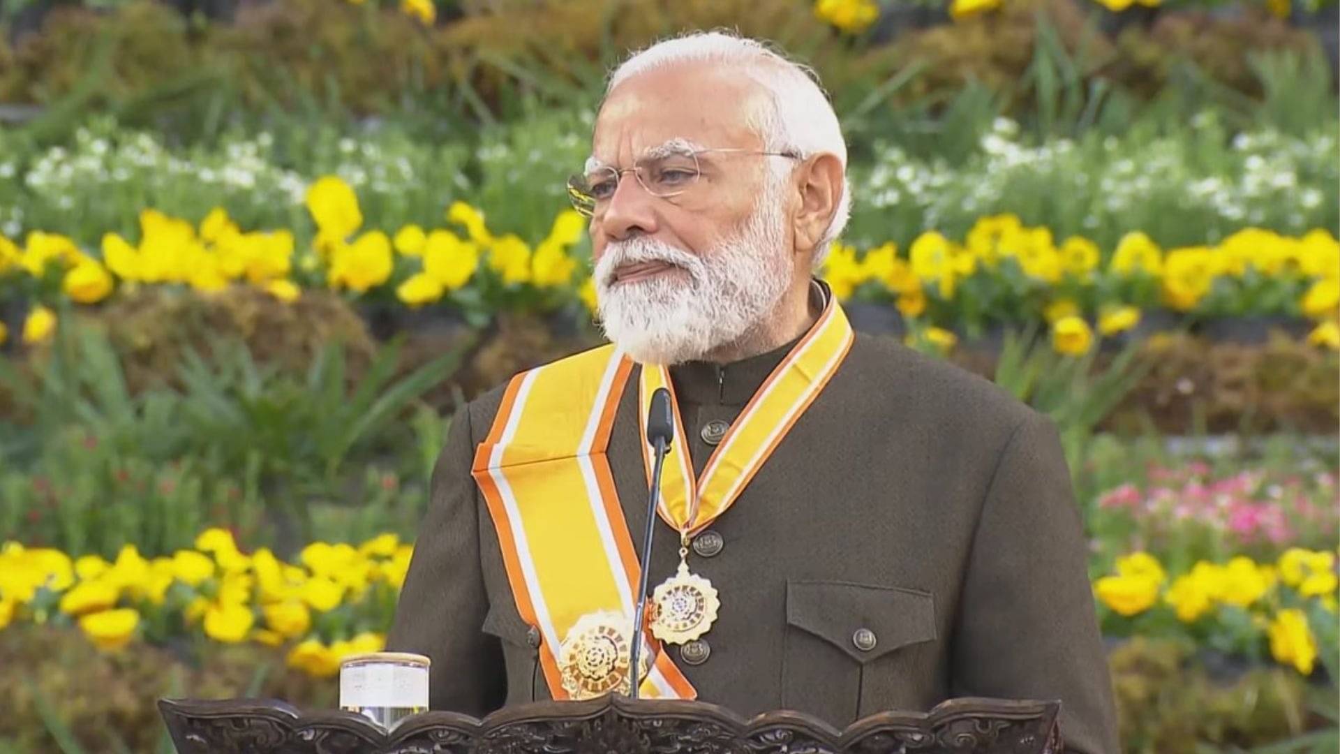 PM Modi Bestowed Bhutan's Highest Civilian Award, Becomes 1st Foreign Head of Govt to Receive ...