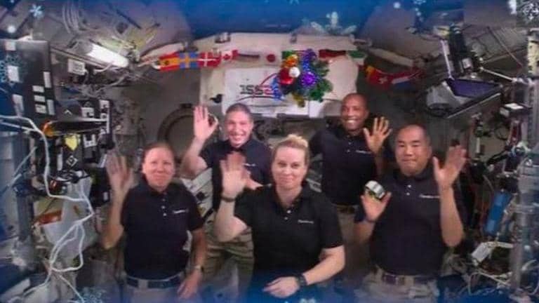 ISS Christmas celebrations: Astronauts send 'resilient' message ...