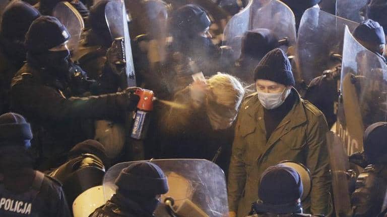 Police probe why officer used tear gas on Polish lawmaker | Republic World