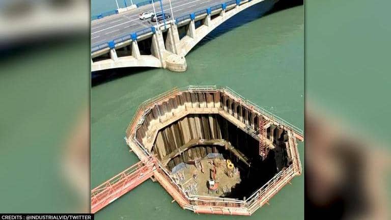 Construction of bridges over water baffles netizens, watch video ...
