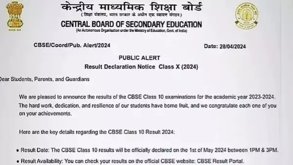CBSE Results 2024 Today? Viral Notice Says Class 10th, 12th Results at ...