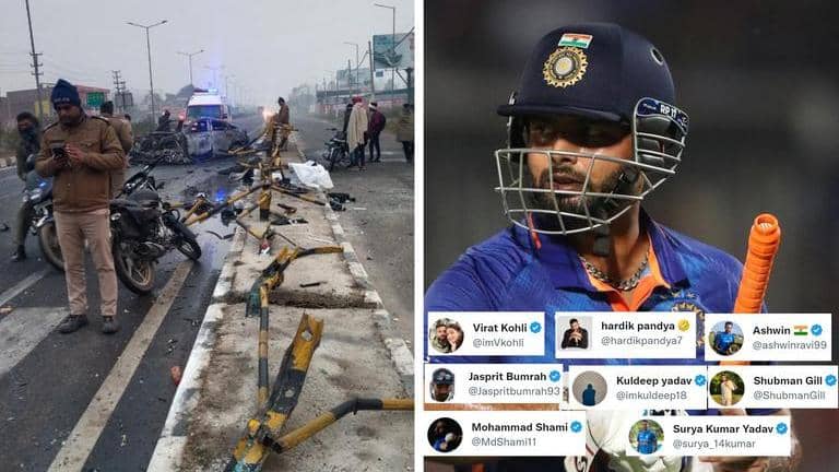 'Thank you God': Team India teammates concerned for Rishabh Pant's ...