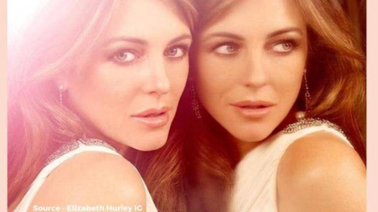 Elizabeth Hurley's snow photo takes social media by storm; see ...