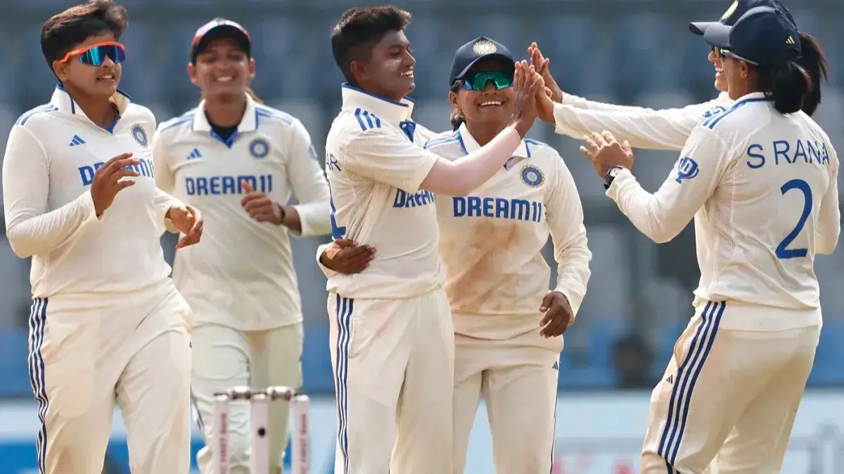 Women's Test: Pooja Vastrakar, Sneh Rana pack a punch as India bundle ...