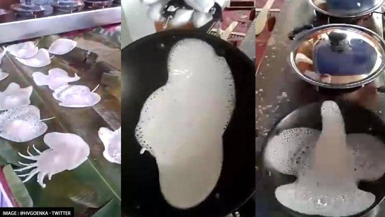 Art with appam: Viral video shows skilled chef turning delicacy into a ...