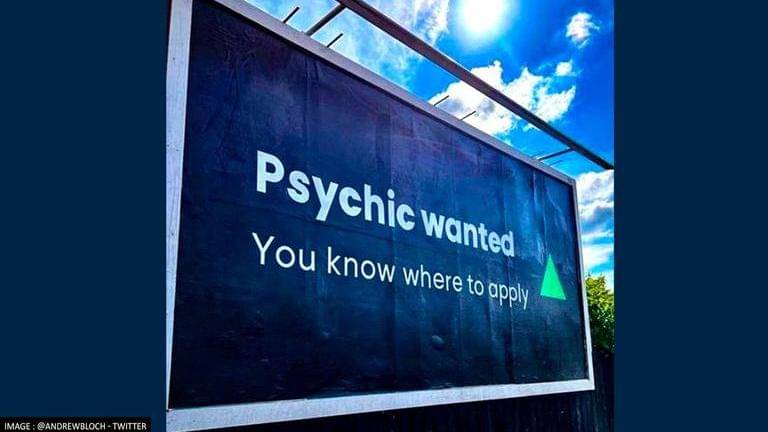 'Psychic Wanted' billboard ad by mystery man goes viral in Manchester ...