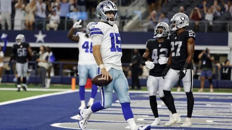 Grier excels as the Cowboys defeat the Raiders 31-16 in the preseason's ...