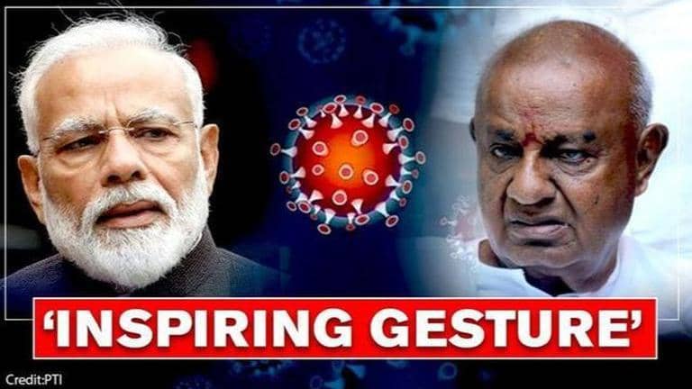 'Inspiring gesture': PM Modi hails former PM's contribution to relief ...