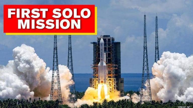 China launches Long March-5 for its ambitious mission to land rover on ...