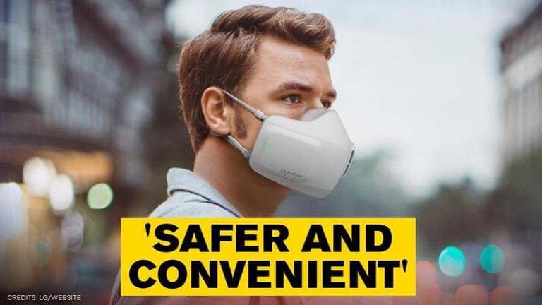 LG unveils battery-powered air purifier face mask amid COVID-19; here's ...