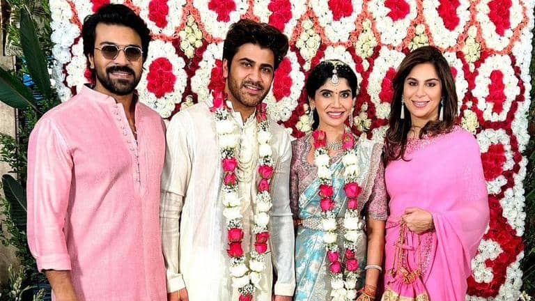 Sharwanand gets engaged; parents-to-be Ram Charan & Upasana pose with ...