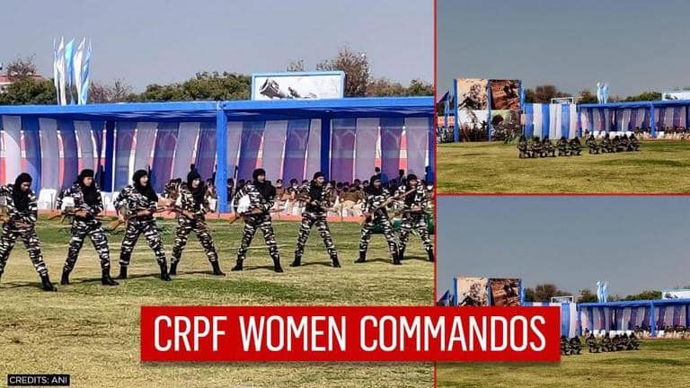 First women team inducted into CRPF's CoBRA commando unit- Republic World