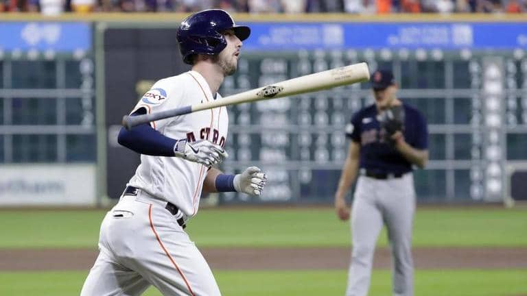 Kyle Tucker homers to back up a strong start by Justin Verlander as the Astros beat the Red Sox ...