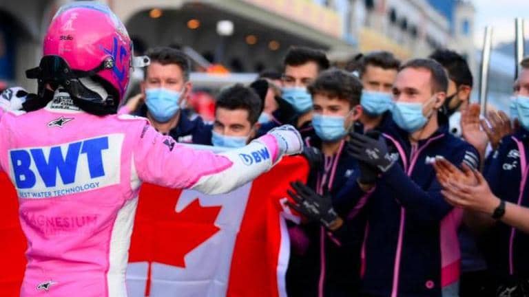 Canada's Lance Stroll takes pole position in chaotic Turkish GP ...