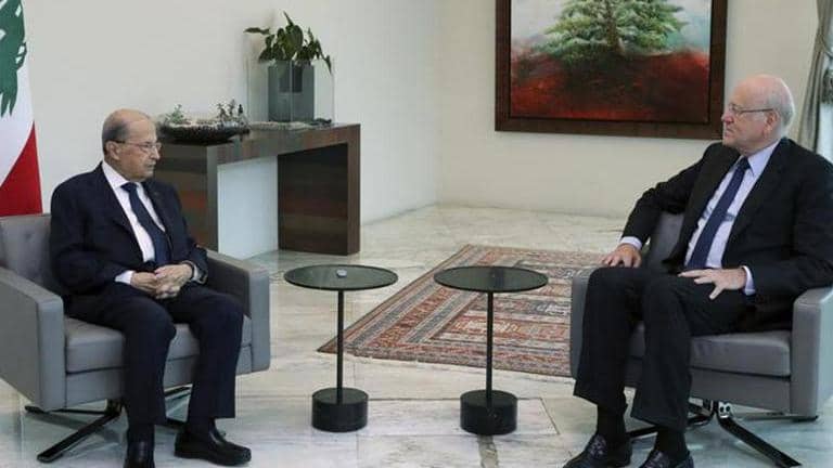 Lebanese President Aoun meets businessman Najib Mikati, to be named ...