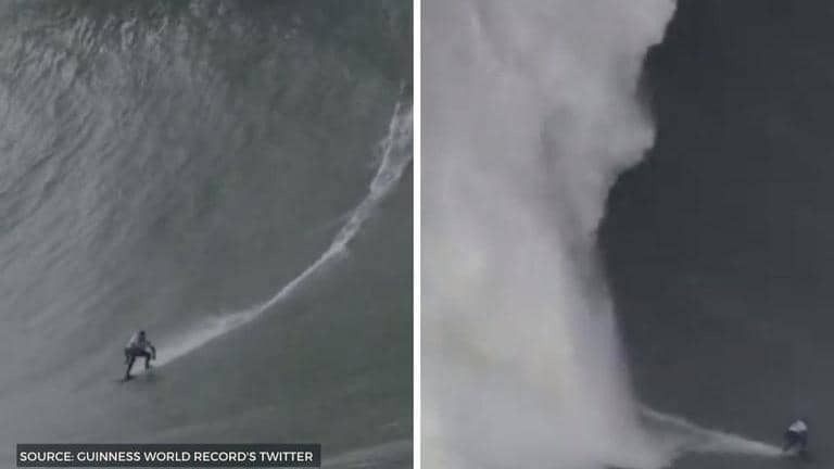Maya Gabeira's record of riding a 73.5ft tall wave leaves netizens in ...