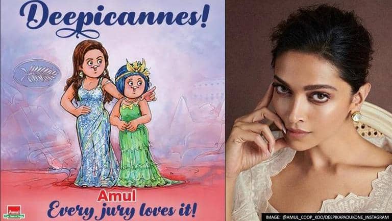As Deepika Padukone joins Cannes Festival 2022 jury, Amul pays tribute ...