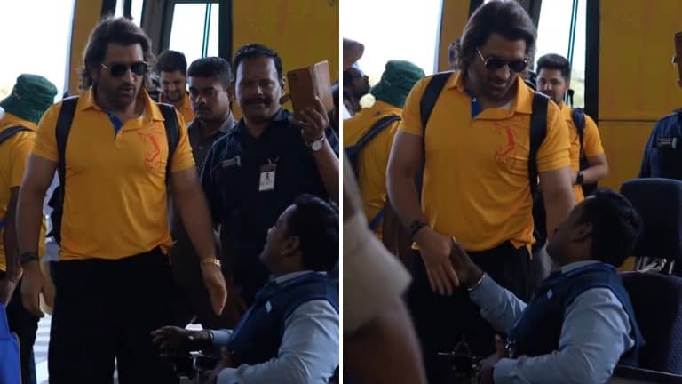 VIDEO | MS Dhoni makes the day of a specially abled fan on a wheelchair ...