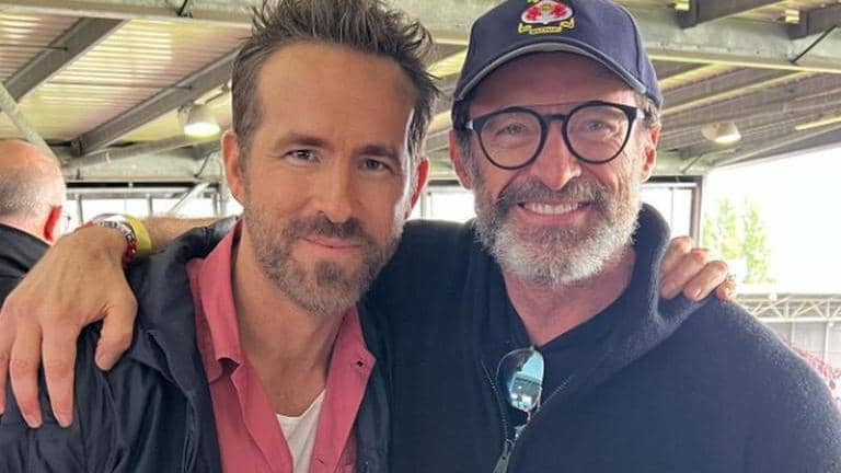 Deadpool 3 stars Ryan Reynolds, Hugh Jackman reunite at football ground ...