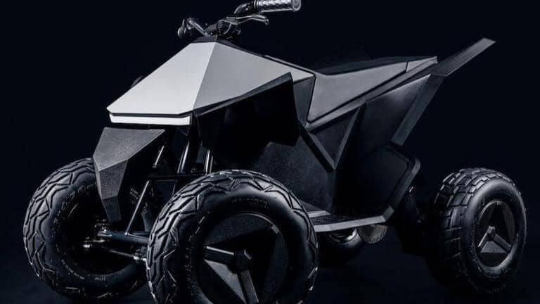 Tesla launches electric 'Cyberquad' ATV for kids priced at Rs 1.42 lakh ...