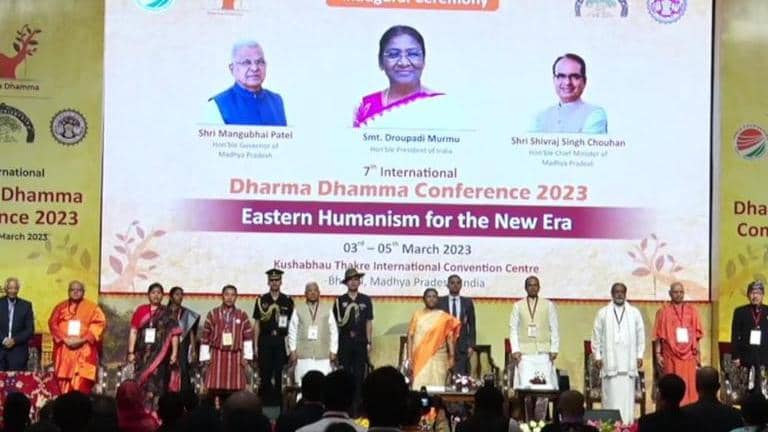 President Murmu inaugurates International Dharma-Dhamma Conference in ...