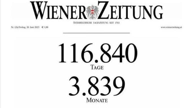 After 320 years, Vienna newspaper Wiener Zeitung ends daily print ...