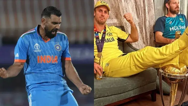 Mohammed Shami slams Mitchell Marsh for putting feet on World Cup ...