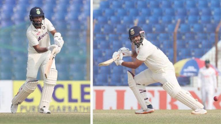 Rishabh Pant's counter-attack and Pujara's obdurance help India recover ...