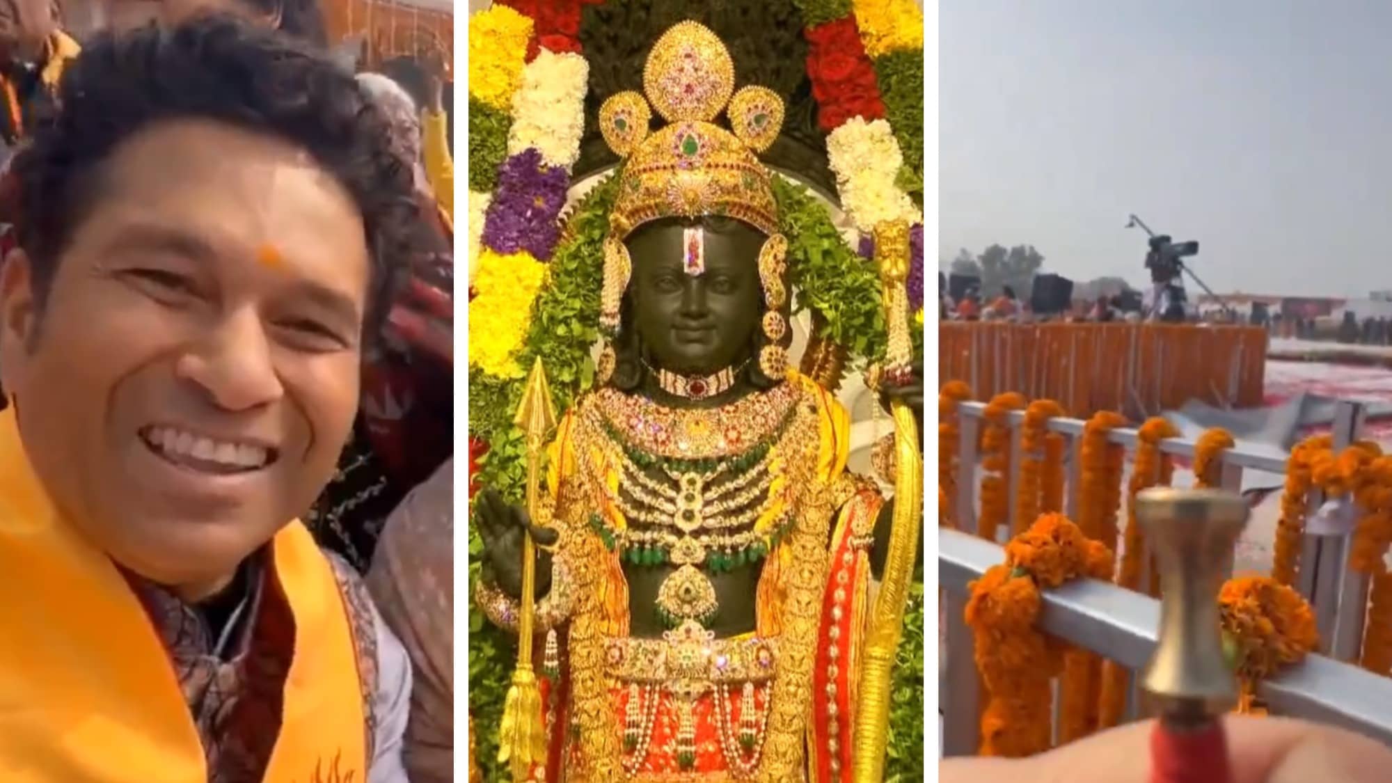 WATCH Ram Mandir celebrations from Tendulkar's camera; Wait till the ...