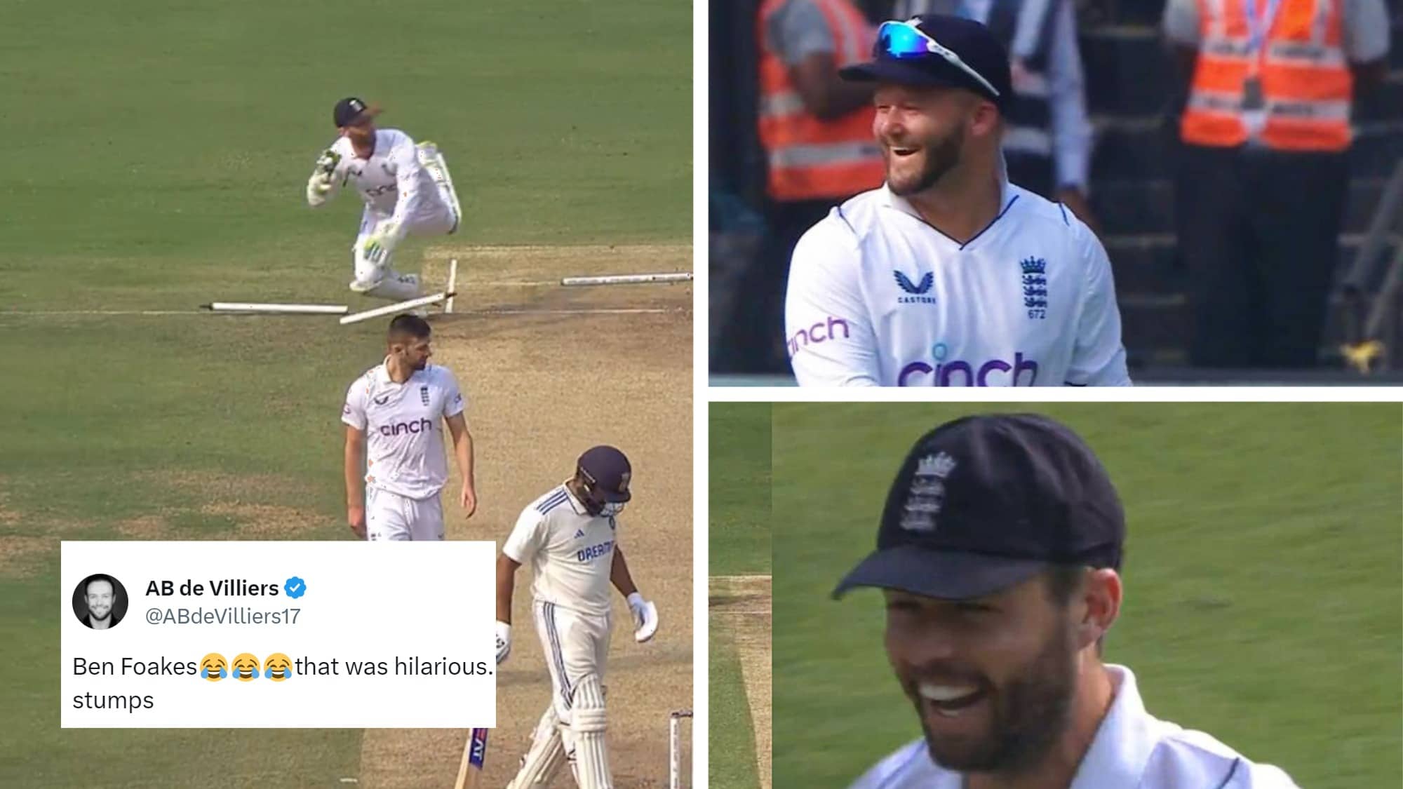 WATCH | Ben Foakes creates scene right out of a comedy movie with error ...