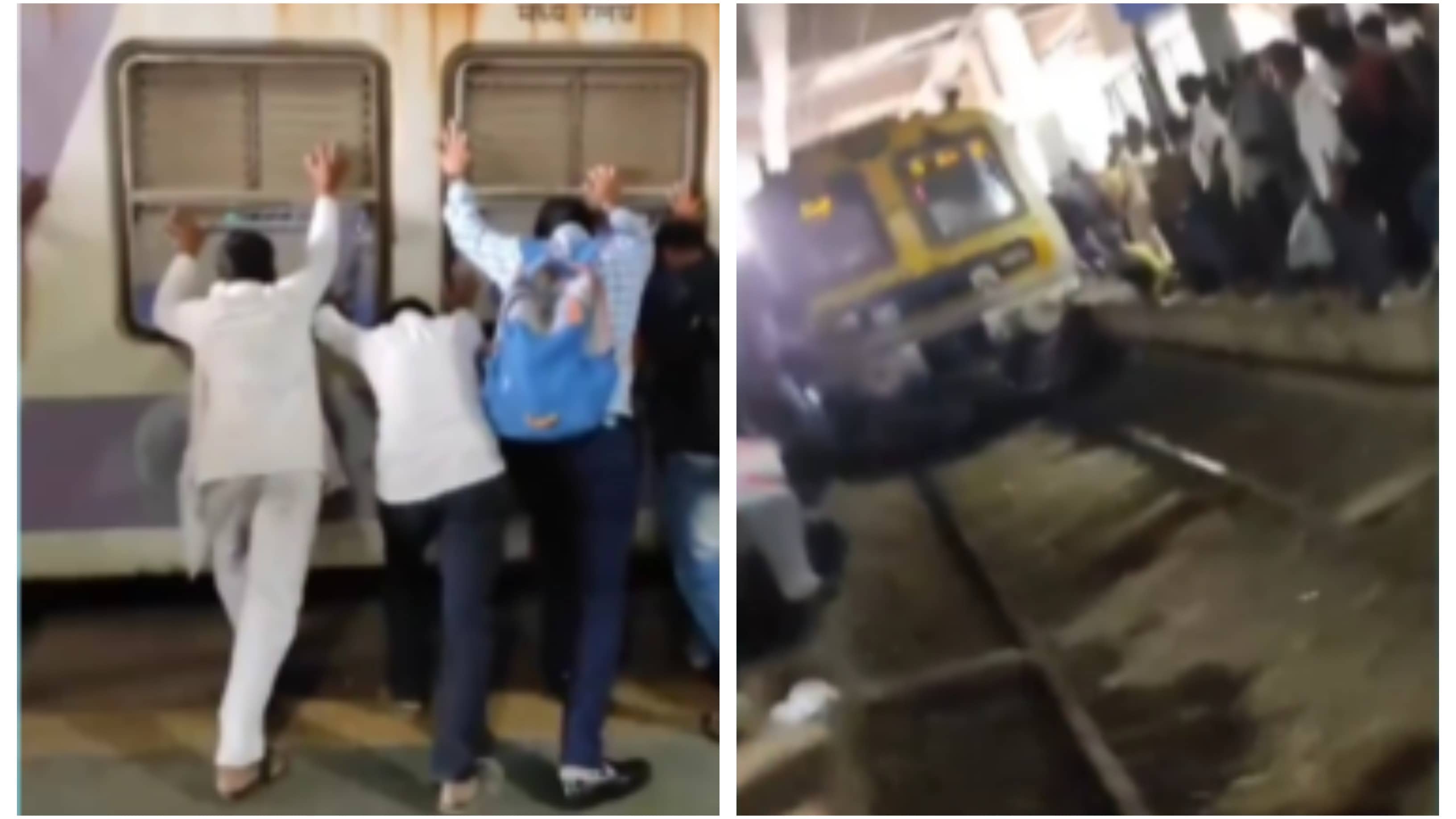 Watch: Courageous Commuters in Mumbai Rescue Man Trapped Under Train in ...
