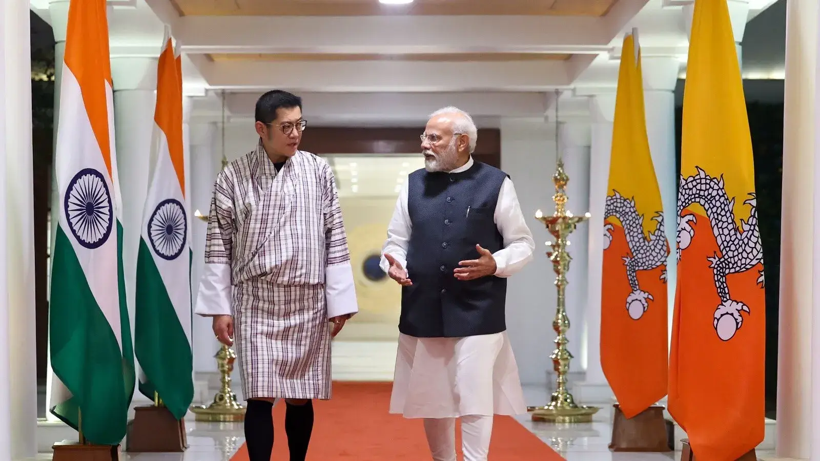 Bhutan's King Khesar Namgyel Wangchuck Arrives in New Delhi For Two-Day ...