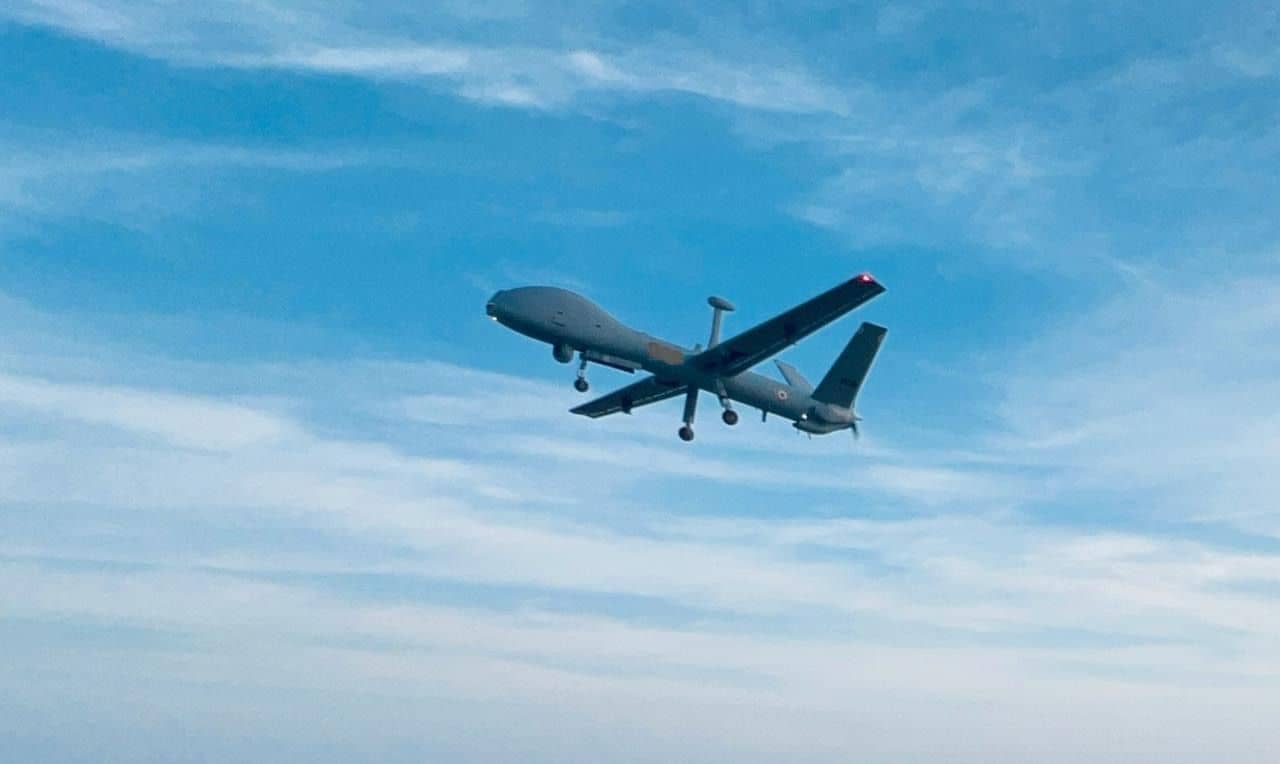 Indian Navy's Adani-Made Drishti 10 Drone Undertakes Maiden Flight in ...