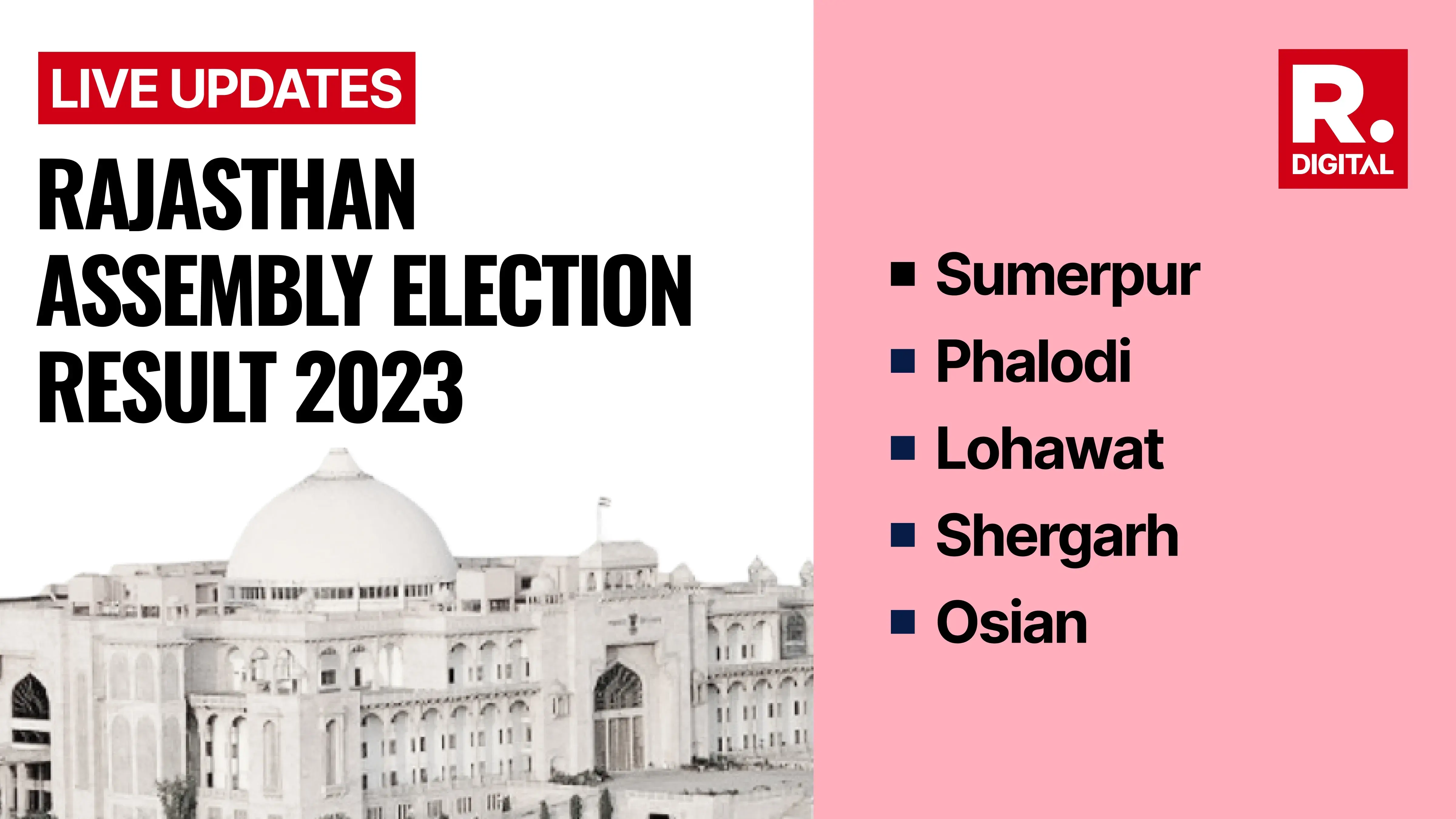Sumerpur, Phalodi, Lohawat, Shergarh, Osian Election Results 2023 ...