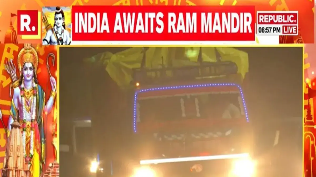 EXCLUSIVE VISUALS: Ram Lalla's Murti Enroute Ram Mandir Ahead of Pran ...