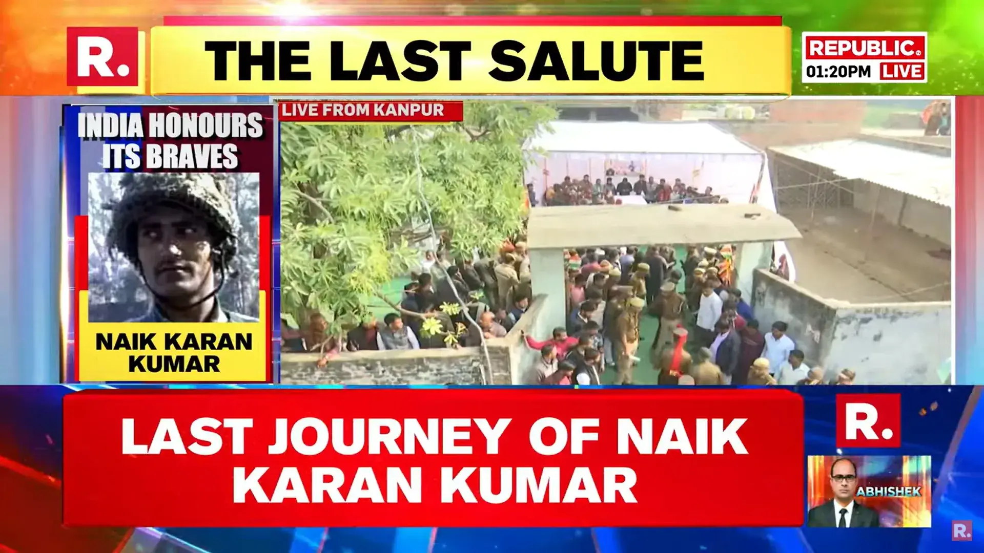 Last Salute: Kanpur out on streets to pay respect to Naik Karan Kumar ...