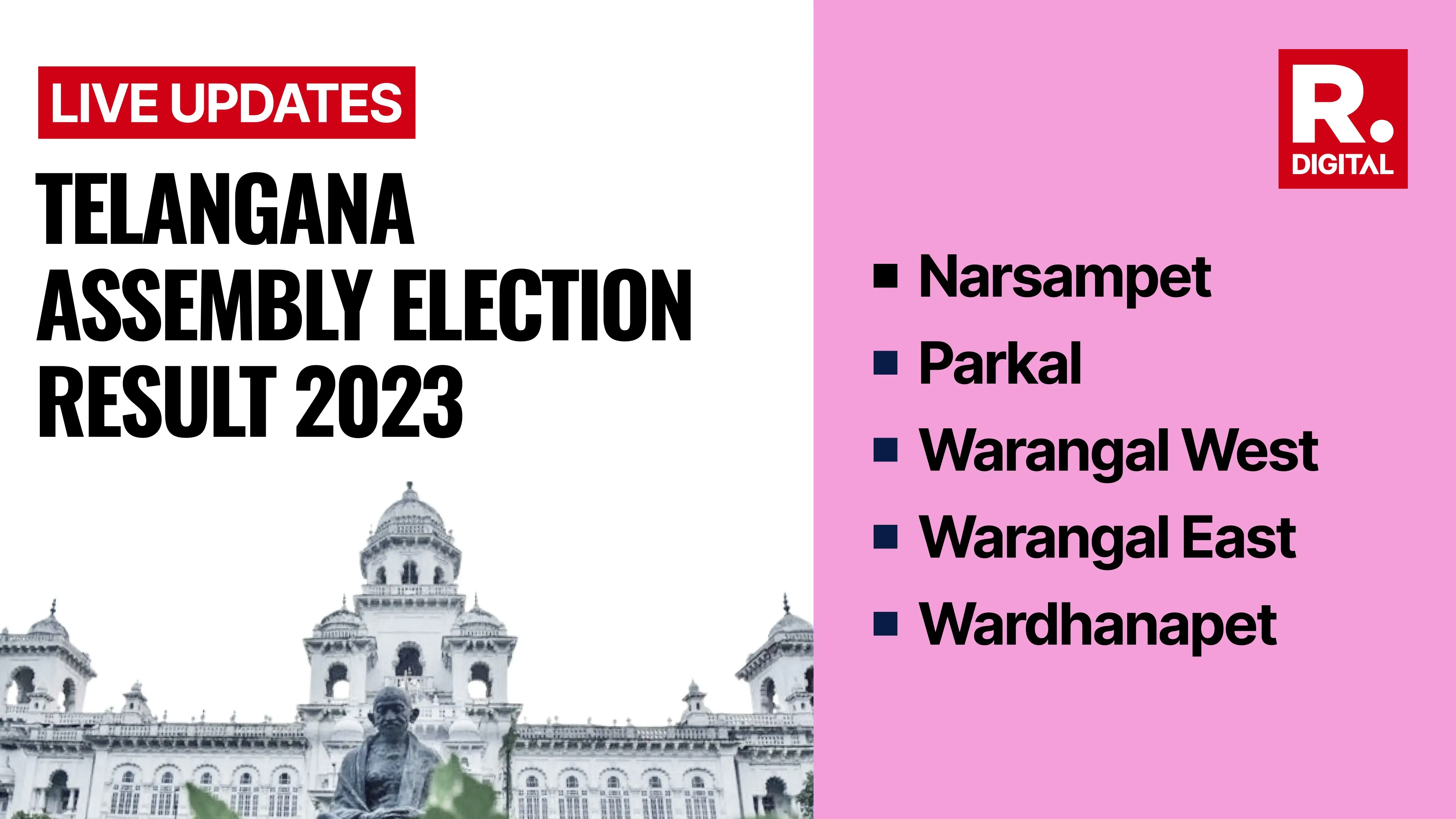 Narsampet, Parkal, Warangal West, Warangal East, Wardhanapet Election ...