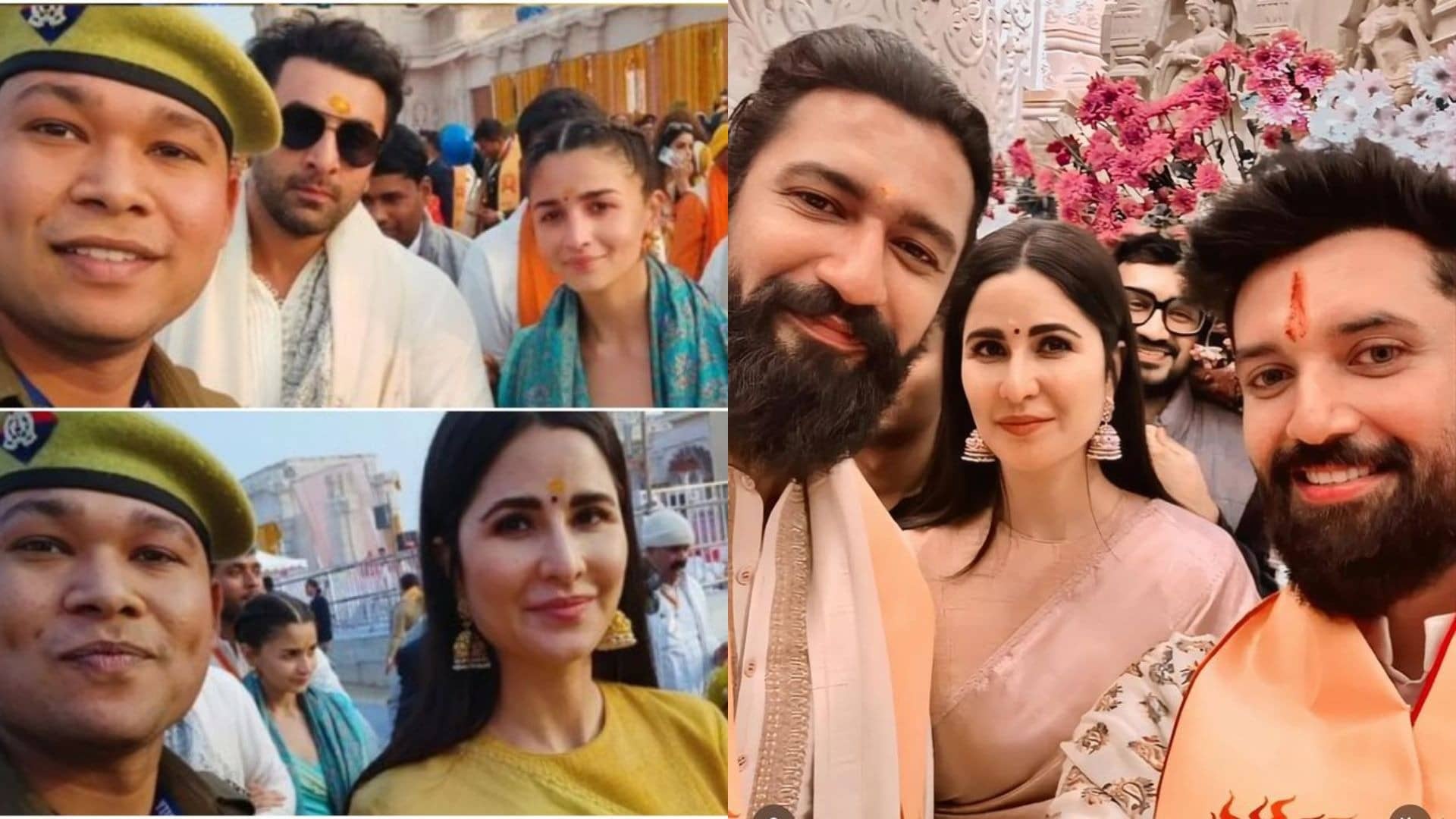 Ranbir Kapoor-Alia Bhatt, Vicky-Katrina Oblige Fans With Selfie At Ram Mandir Inauguration ...