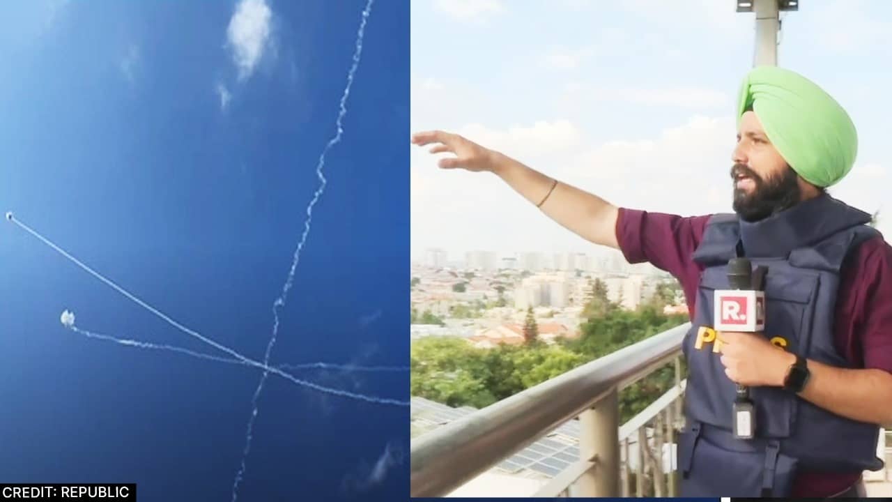 Rocket attack in Sderot captured on Live TV | Republic World