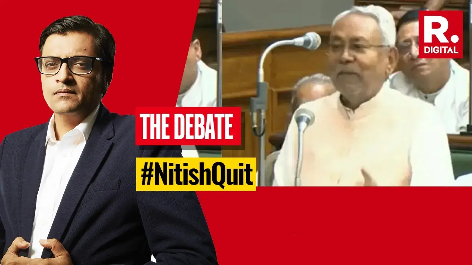Arnab's Debate: Nitish Kumar's Obscene Remark Inside Bihar Assembly ...