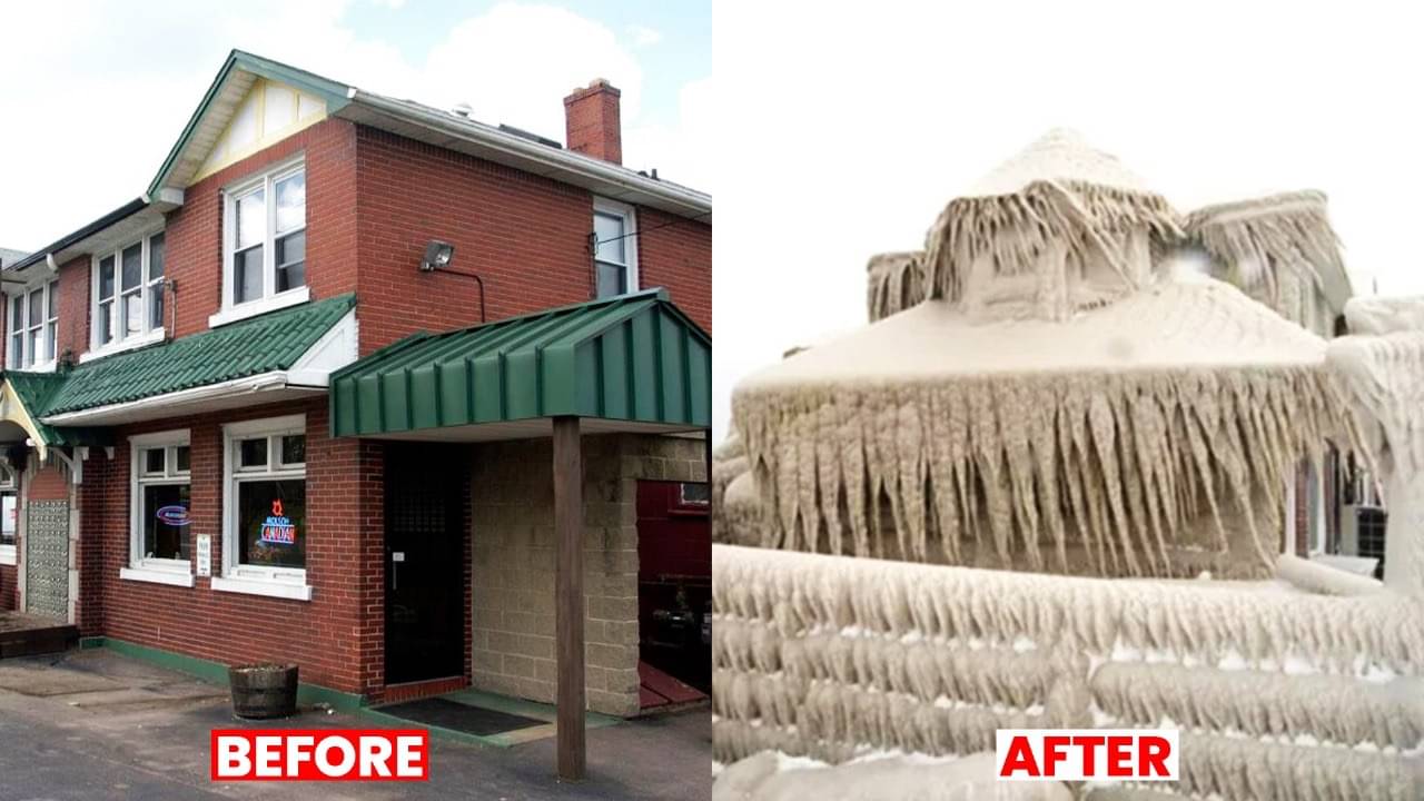 Restaurant Turns Into A Snow Castle In Hamburg, New York City Due To Major Winter Storm ...