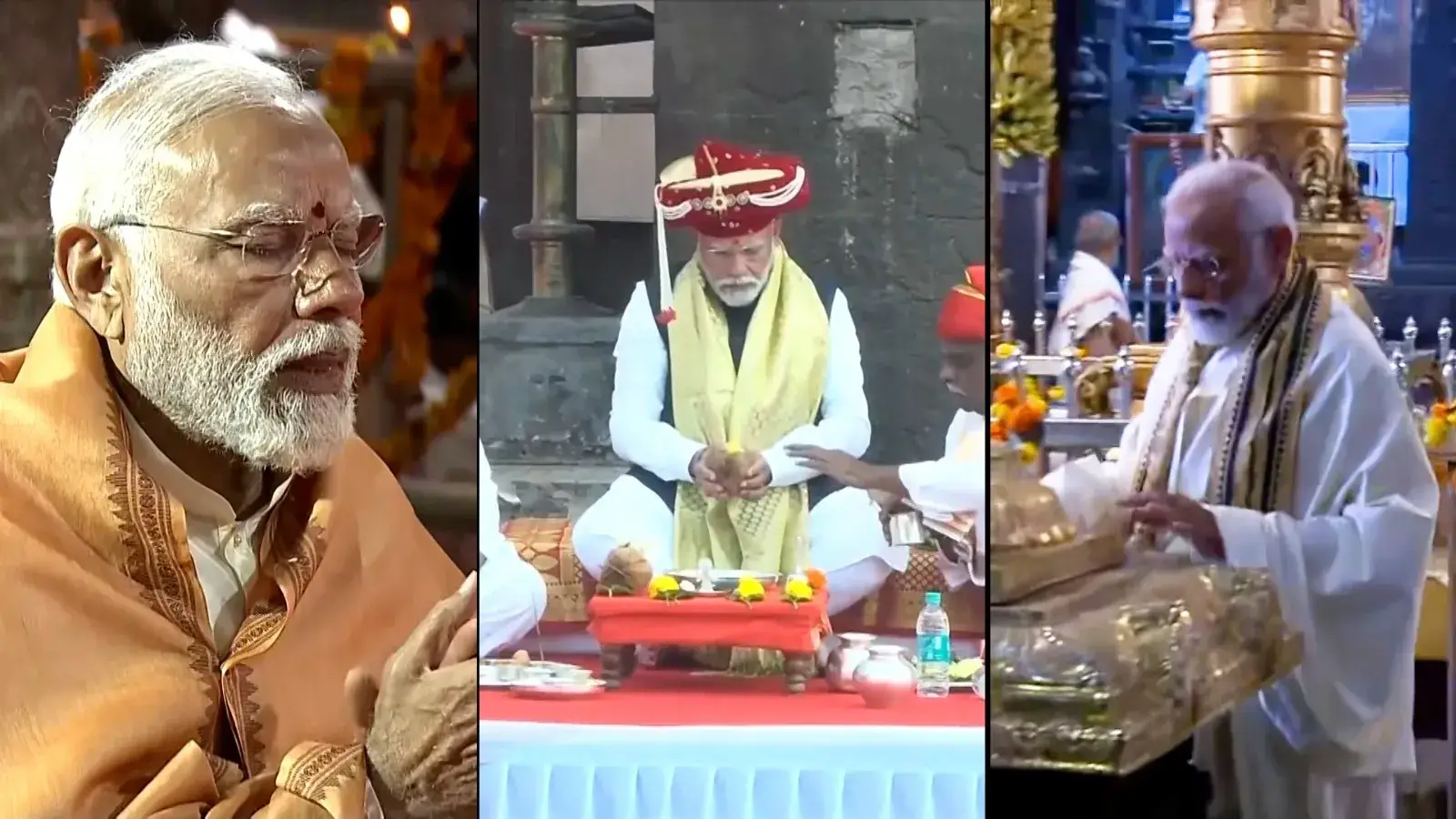 PM Modi visits temples related to Lord Ram ahead of Ayodhya Pran ...