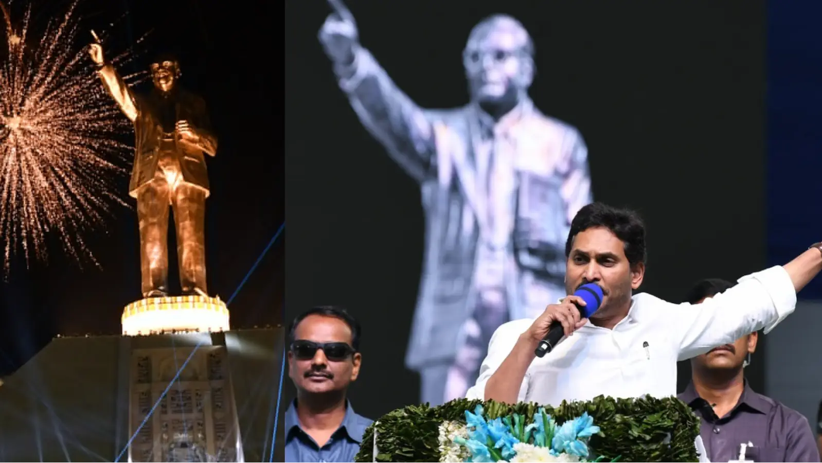 Push for Social Justice Ahead of Polls: Jagan Mohan Unveils 206-ft Tall ...