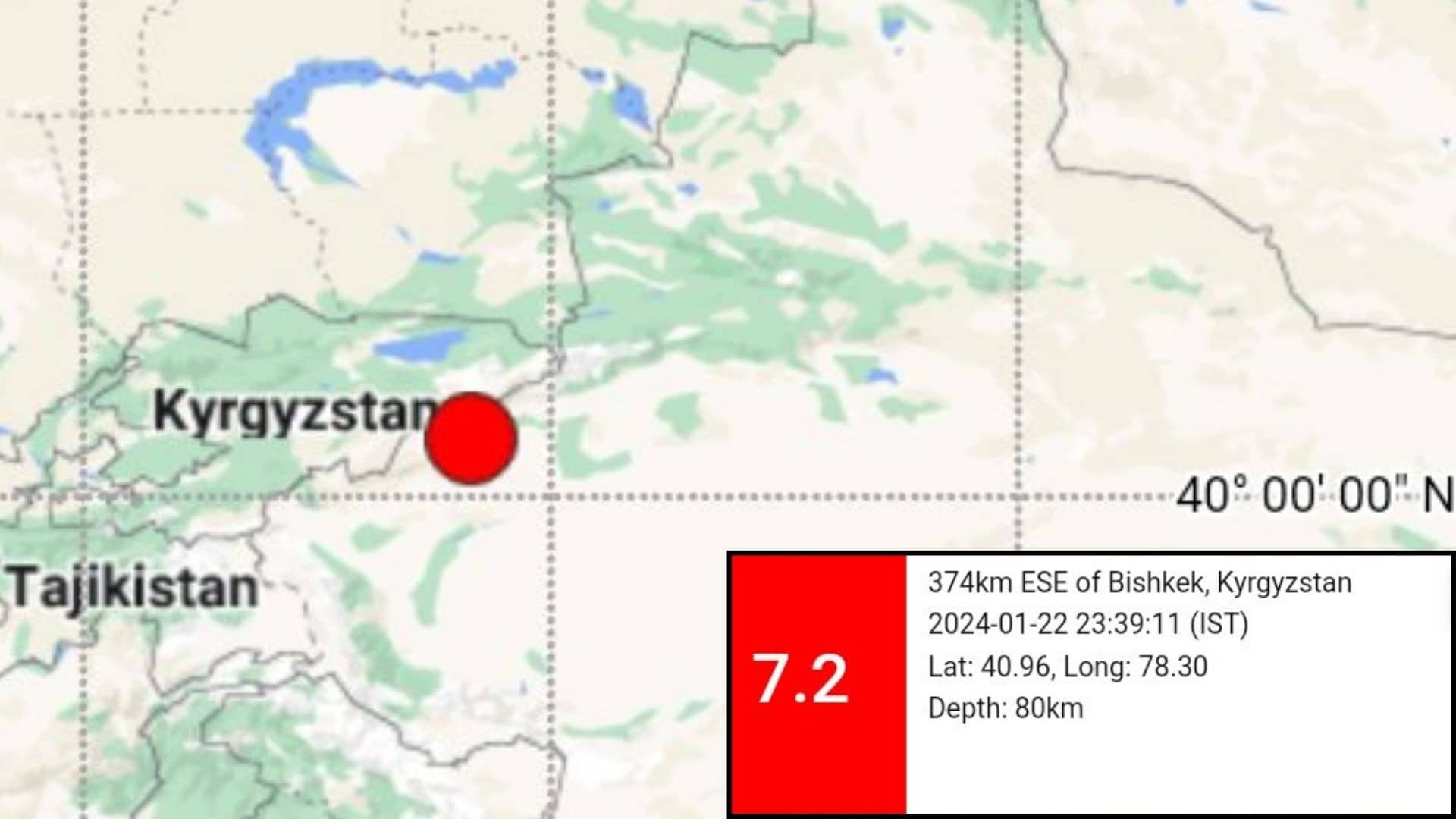 7.2 Magnitude Earthquake Jolts China's Xinjiang, Tremors Felt in ...
