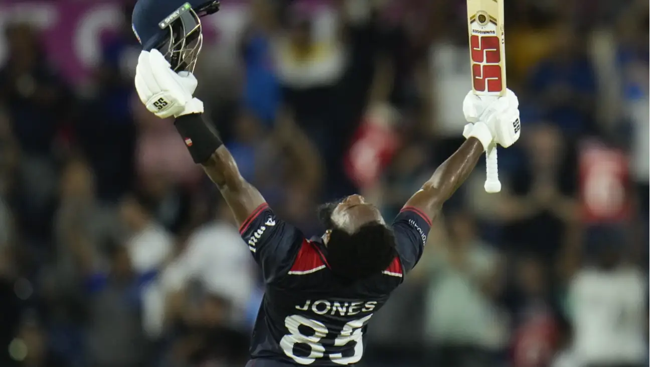 Aaron Jones RECORD BREAKING opening night MAYHEM lights up USA as T20 ...