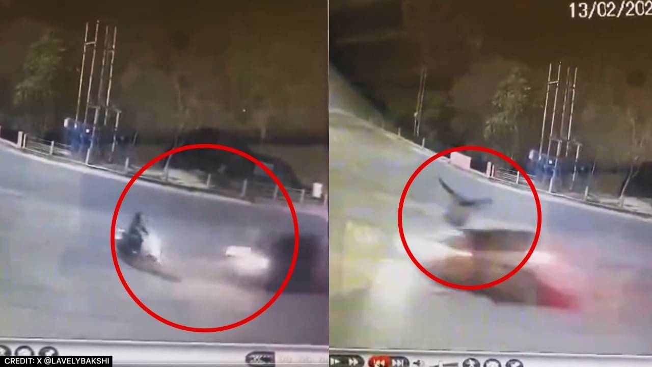 Shocking VIDEO: Man Bounces in Air After Speeding Car Hits His Scooter ... Shocking VIDEO: Man Bounces in Air After Speeding Car Hits His Scooter ...