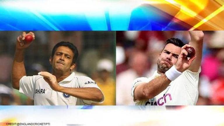 'Fantastic to see a fast bowler up there': Kumble on James Anderson ...