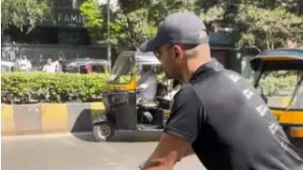 Angad Bedi Snapped While Riding Cycle In Mumbai | Republic World