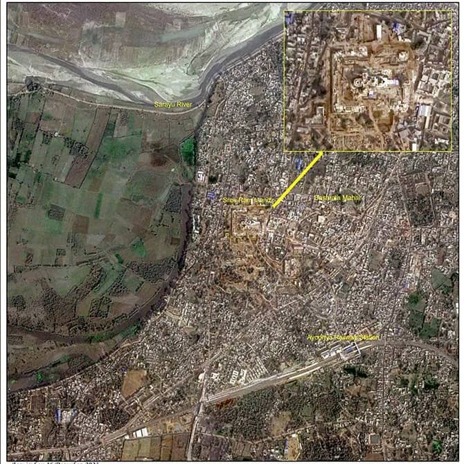 FIRST LOOK: Breathtaking View of Ram Temple From Space Shared by India ...