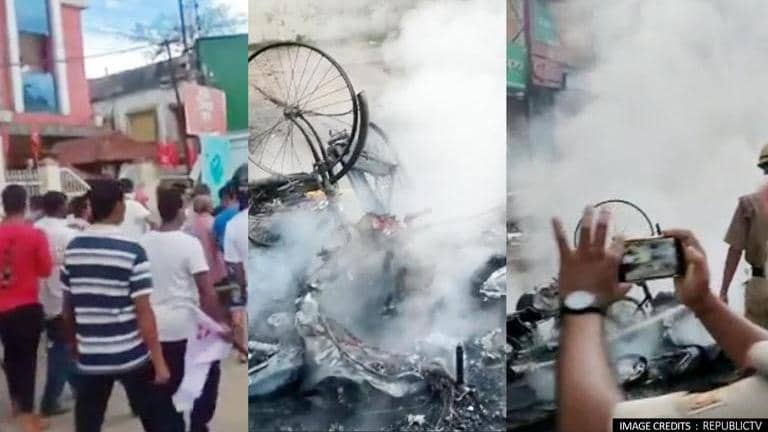Tripura: Violent clashes erupt between BJP and CPI(M) activists in ...